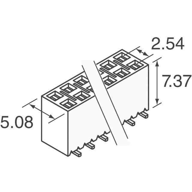 SSM-102-L-DV-K-TR Samtec Inc. - Konnektör - e-komponent.com